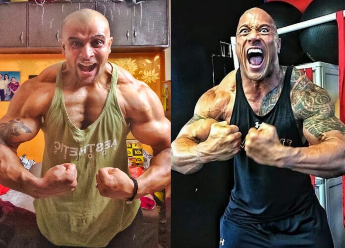 Indian Bodybuilder Changed Look Made Him Look-alike The Jumanji Star ...
